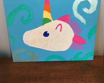 Unicorn painting | Etsy