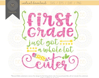 1st grade svg | Etsy