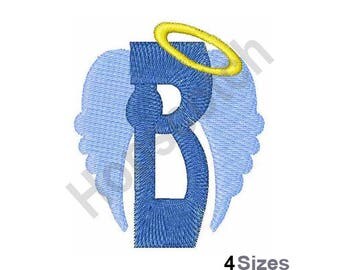 Angel wings embroidery design. Dainty Angel embroidery in 3
