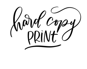 Hard copy | Etsy