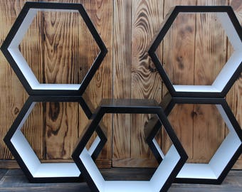Hexagon shelves | Etsy