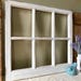 Farmhouse Window Frame Vintage Style 6 Pane Window Frame