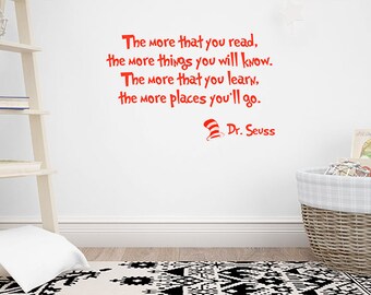 Reading wall decal | Etsy