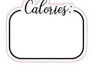 Calorie stickers | Etsy