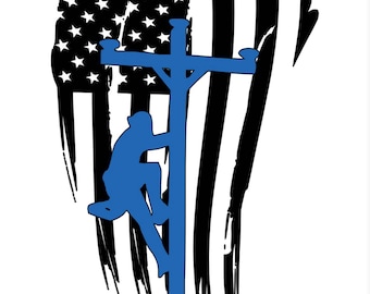 Lineman decal | Etsy