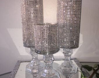 Rhinestone vase | Etsy