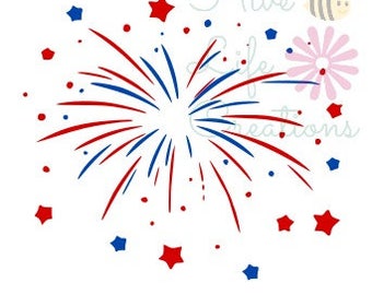 Fireworks svg | Etsy