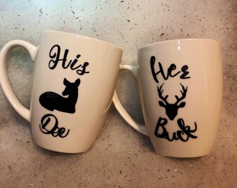 Her buck his doe | Etsy