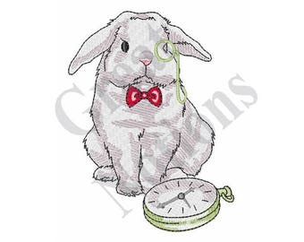 Rabbit embroidery | Etsy
