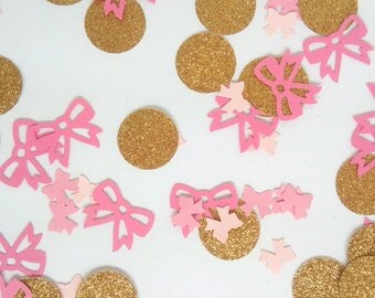 225 Navy Blue Blush Pink Confetti Navy Blush Shower Navy Blush