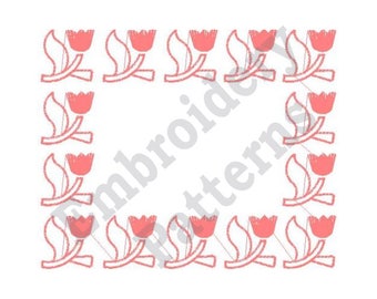 Tulip embroidery | Etsy