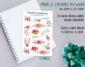 Flower sticker | Etsy