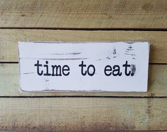 Time to eat sign | Etsy