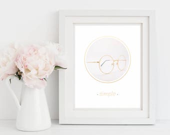 Simple art print | Etsy