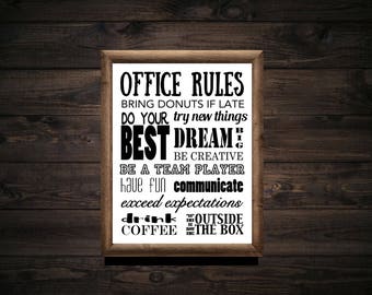 Funny office art | Etsy