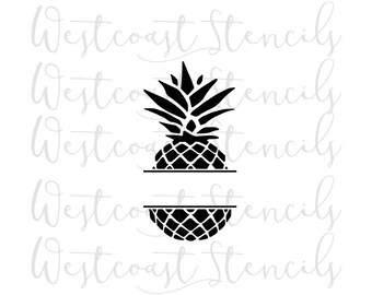 Pineapple stencil | Etsy