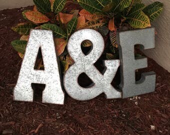 Large metal letters | Etsy