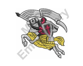 Knight embroidery | Etsy