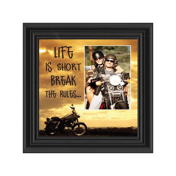 Life is Short Harley Davidson Motorcycle 10X10 9762