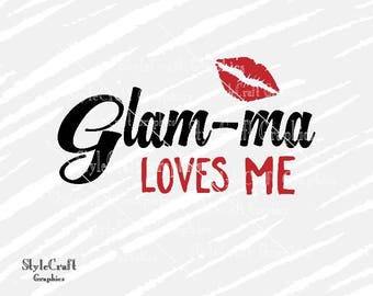 Glamma svg | Etsy