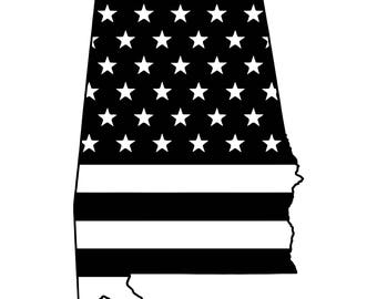 Alabama flag decal | Etsy