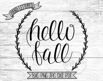 Hello fall svg | Etsy