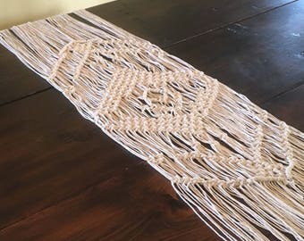 Macrame table runner | Etsy