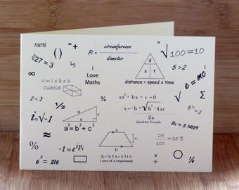 Math thank you card | Etsy