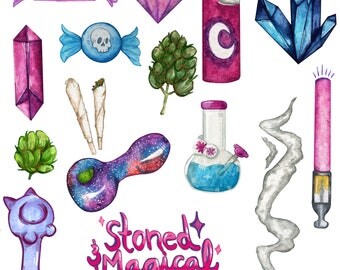 Weed stickers | Etsy