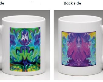 Coffee Cup String Art Handmade