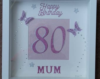 80th birthday frame | Etsy