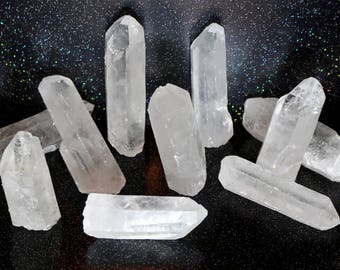 raw crystal rough clear quartz rock crystal raw nuggets