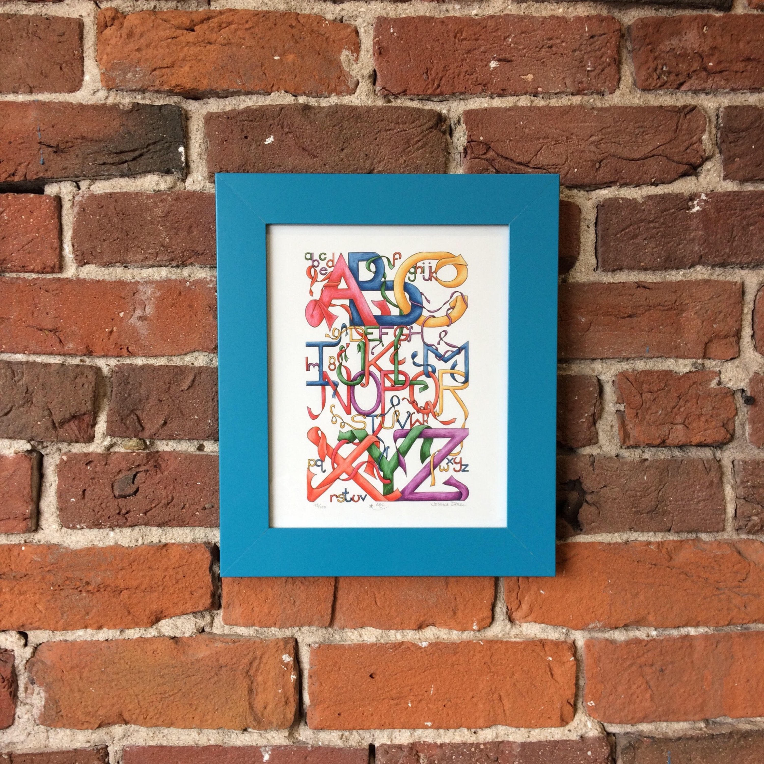 ABC Limited Edition Alphabet fine art print for childrens