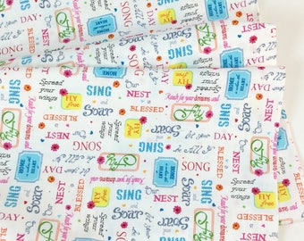 Inspirational fabric | Etsy