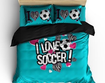 Soccer bedding | Etsy