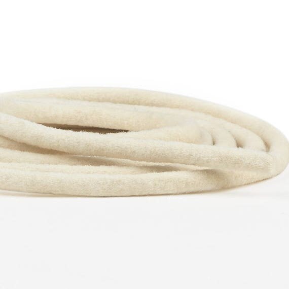 Wool Felt Wicks Natural White 1/8 to 1