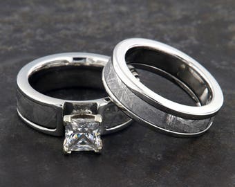 Meteorite ring | Etsy