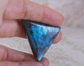 Blue triangle stone | Etsy