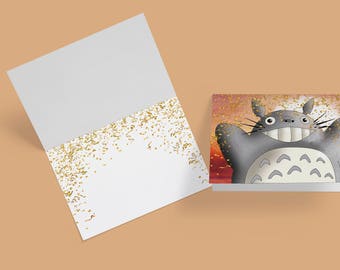 Totoro birthday card | Etsy