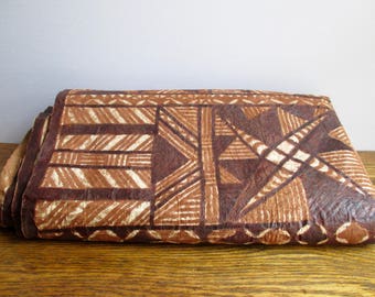 Authentic Polynesian Tapa Cloth Set. Tahitian & Rarotongan