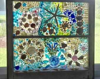 Beach stained glass | Etsy