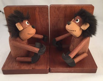Monkey bookends | Etsy