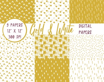 Gold scrapbook paper | Etsy