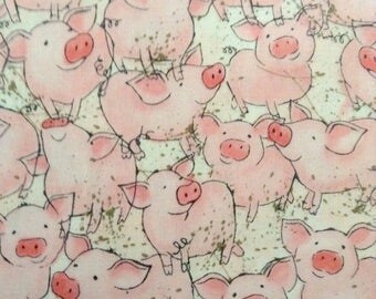 Pig fabric | Etsy