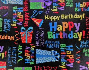 Birthday fabric | Etsy