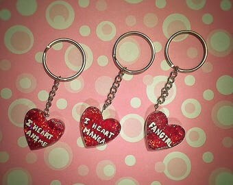 Anime keychain | Etsy