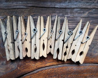Antique clothespins | Etsy