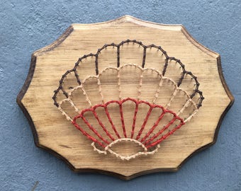 Scallop shell art | Etsy