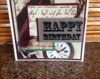Manly birthday card | Etsy