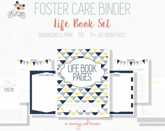 Foster Care Lifebook Life Story Book Printable 41 pages PDF